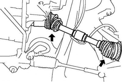 Preliminary check of the drive shaft (Mazda3 BK (Axela) 2003-2009 ...